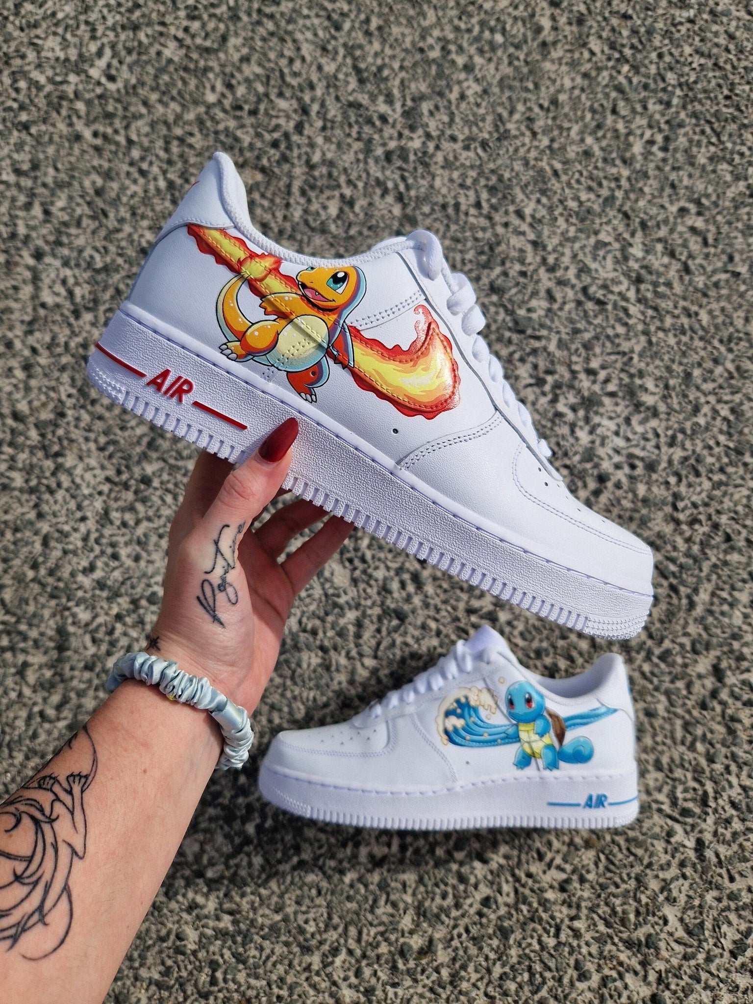 Custom Air Force 1 White With Pokemon Patterns – oicustom