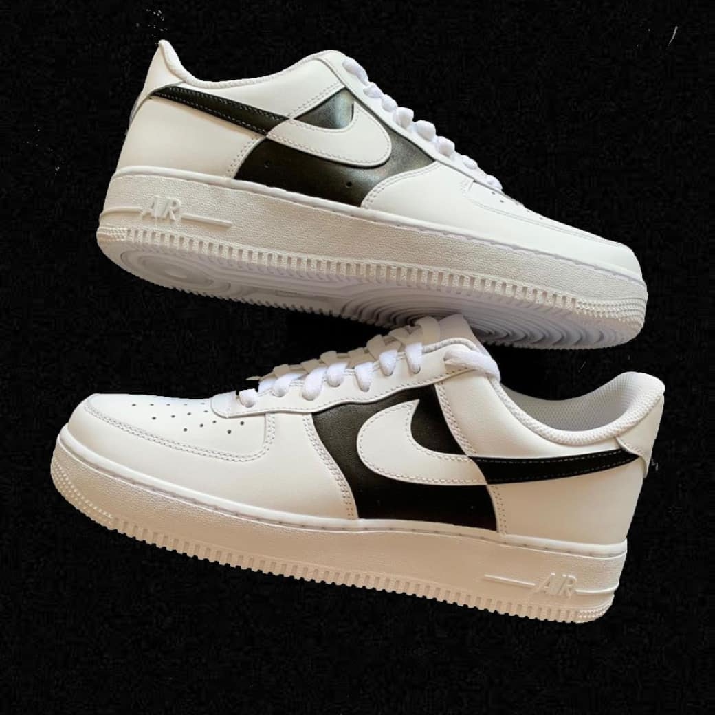 Air Force 1 Colour Block Black Af1 Customs – oicustom