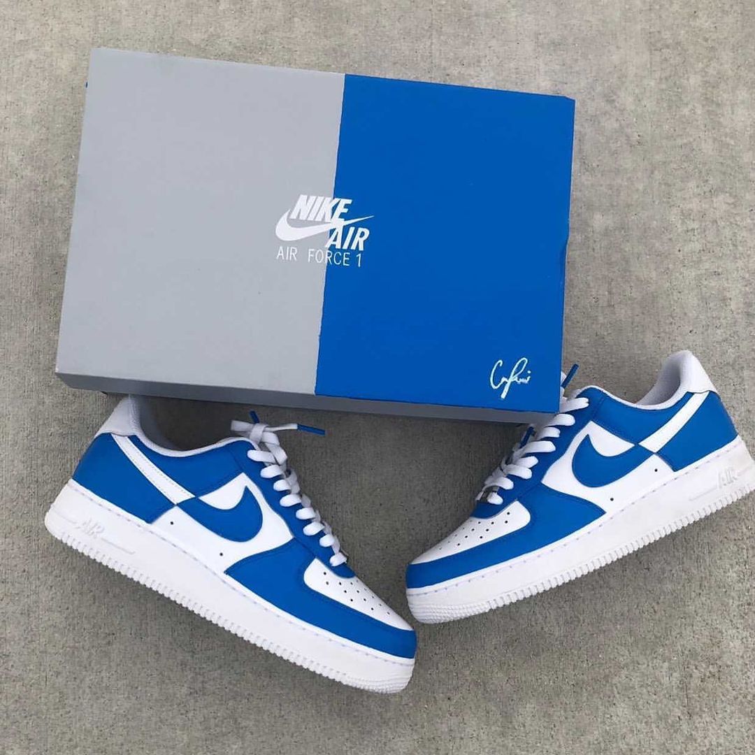 Air Force 1 custom blue – oicustom