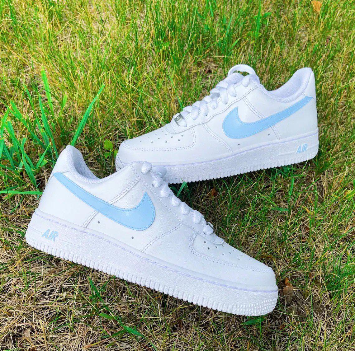 Baby Blue Custom Nike Air Force 1 Light Blue (Made to Order) – oicustom