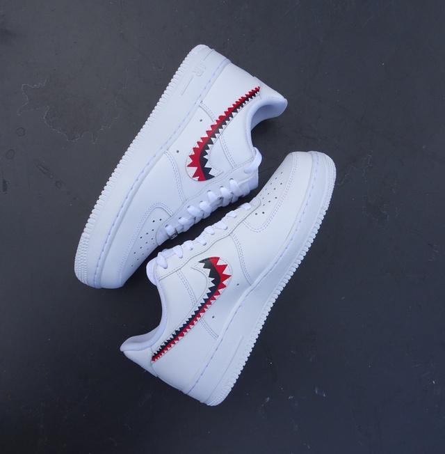 Custom Air Force 1 Bape Shark Teeth – oicustom