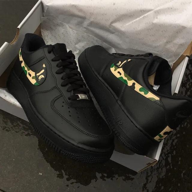 Custom Air Force 1 Black Bape – oicustom