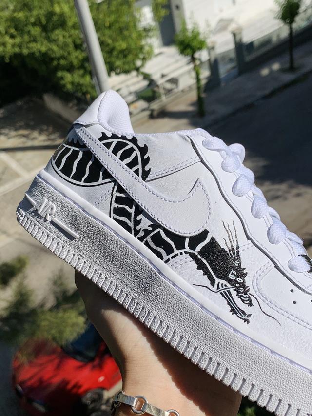 Custom Air Force 1 Dragon White Black – oicustom