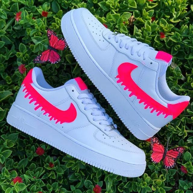 Custom Air Force 1 Red Drip – oicustom