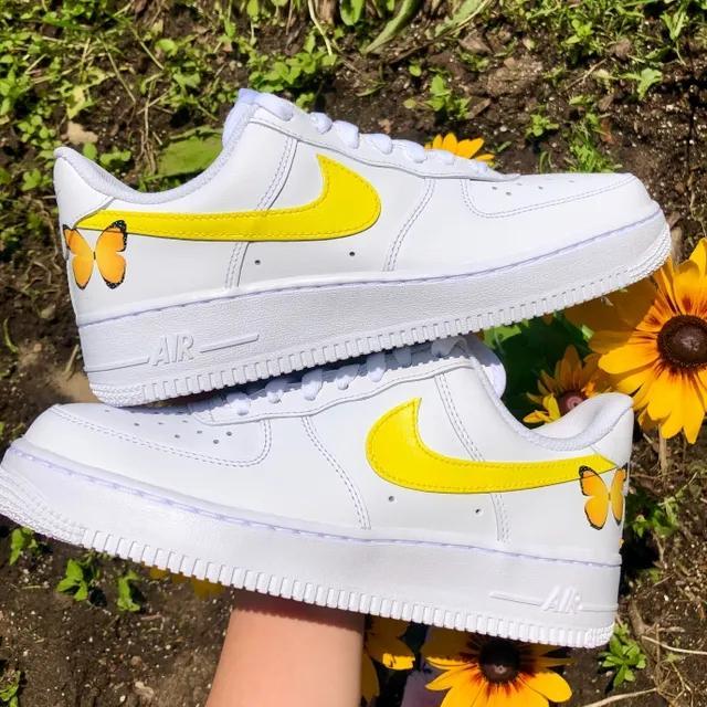 Custom Air Force 1 Yellow Butterfly – oicustom