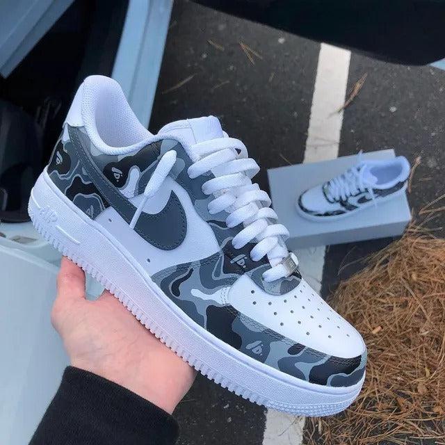 Custom Air Force One Gray Bape Af1 – oicustom
