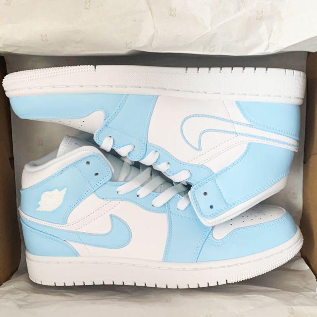 Custom Air Jordan 1 Baby Blue – oicustom