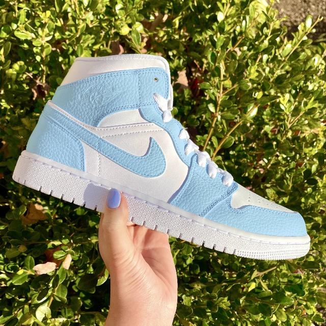 Custom Air Jordan 1 Baby Blue Colorblock – oicustom