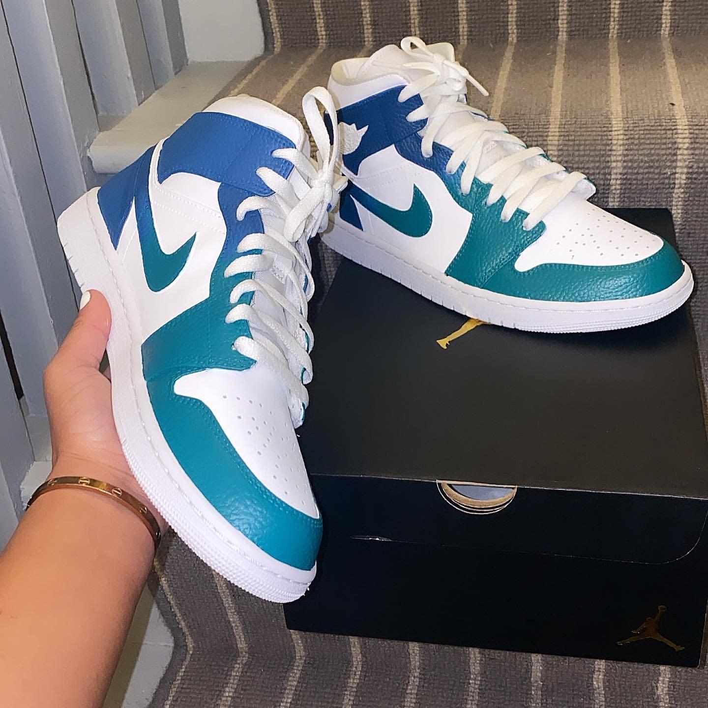 Custom Air Jordan 1 Blue – oicustom