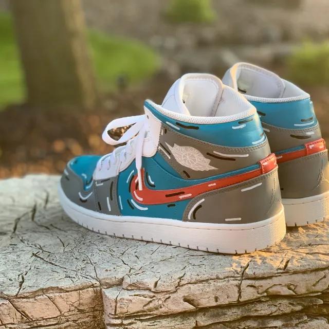 Custom Air Jordan 1 Cartoon Back Future – oicustom