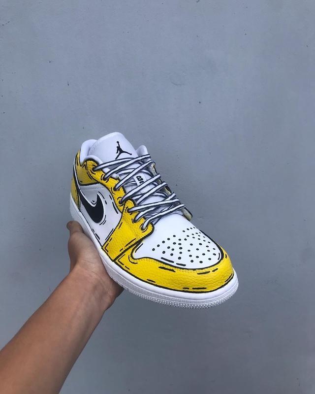 Custom Air Jordan 1 Cartoon Yellow – oicustom