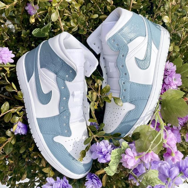 Custom Air Jordan 1 Grey Rey Colorblock – oicustom