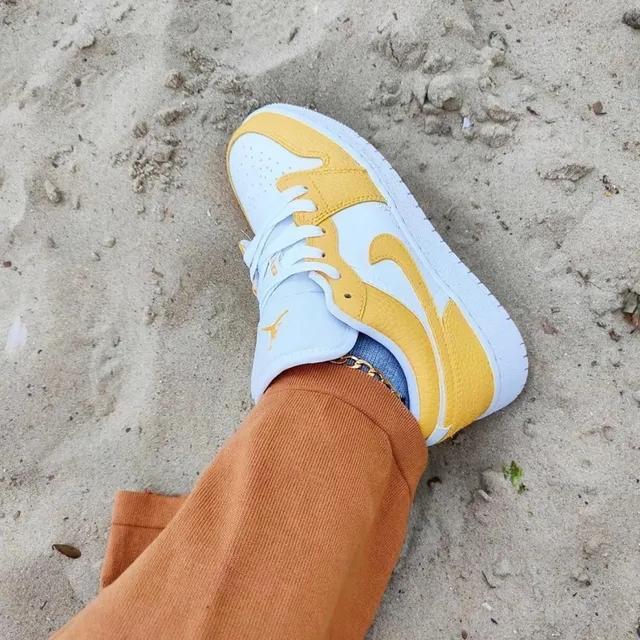 Custom Air Jordan 1 Low Mustard – oicustom