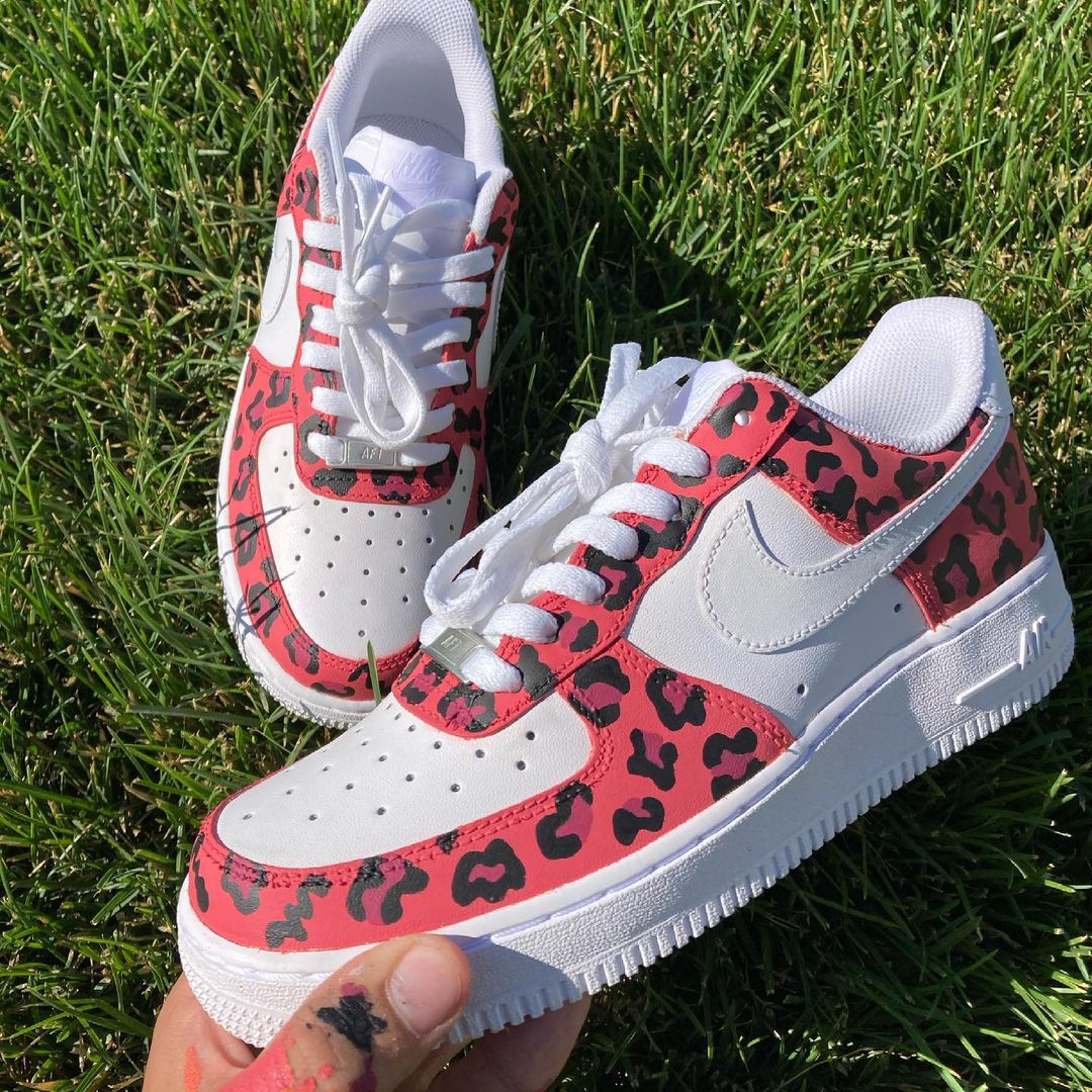 Custom leopard print Air Force 1’s 👄 – oicustom