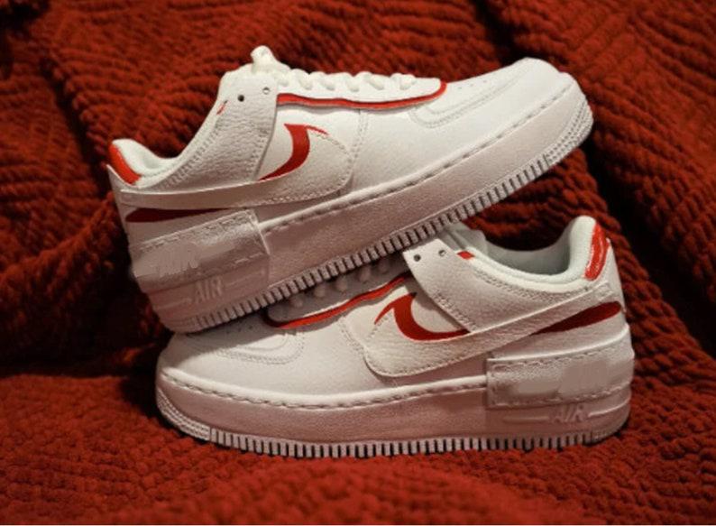 Custom Nike Air Force 1 Shadow Custom Red – oicustom