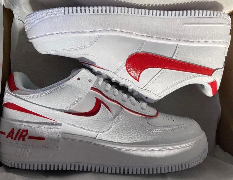 Custom Red Air Force 1 Shadows – oicustom