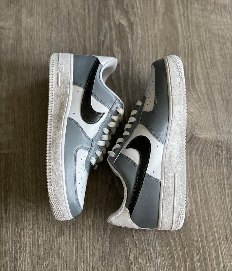 Grey Air Force 1 Custom – oicustom