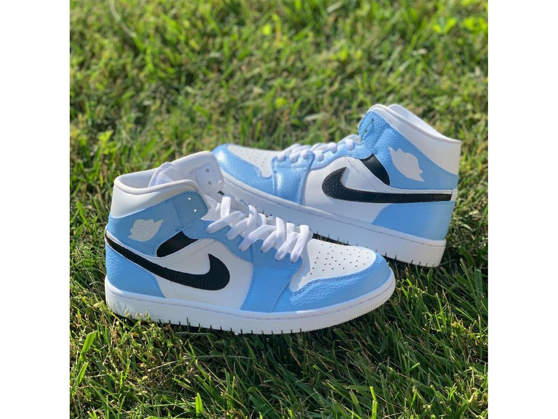 Light Blue Air Jordan 1 Custom – oicustom
