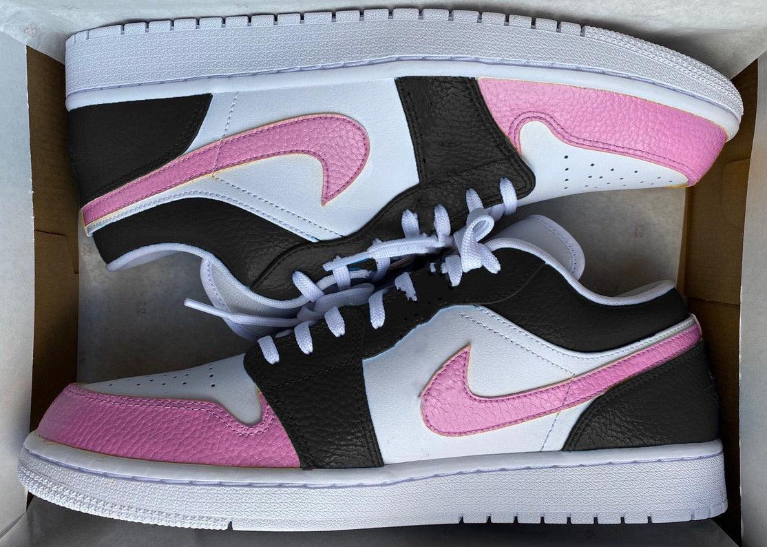 Nike Air Jordan 1 Low Black Pink Colour Block – oicustom