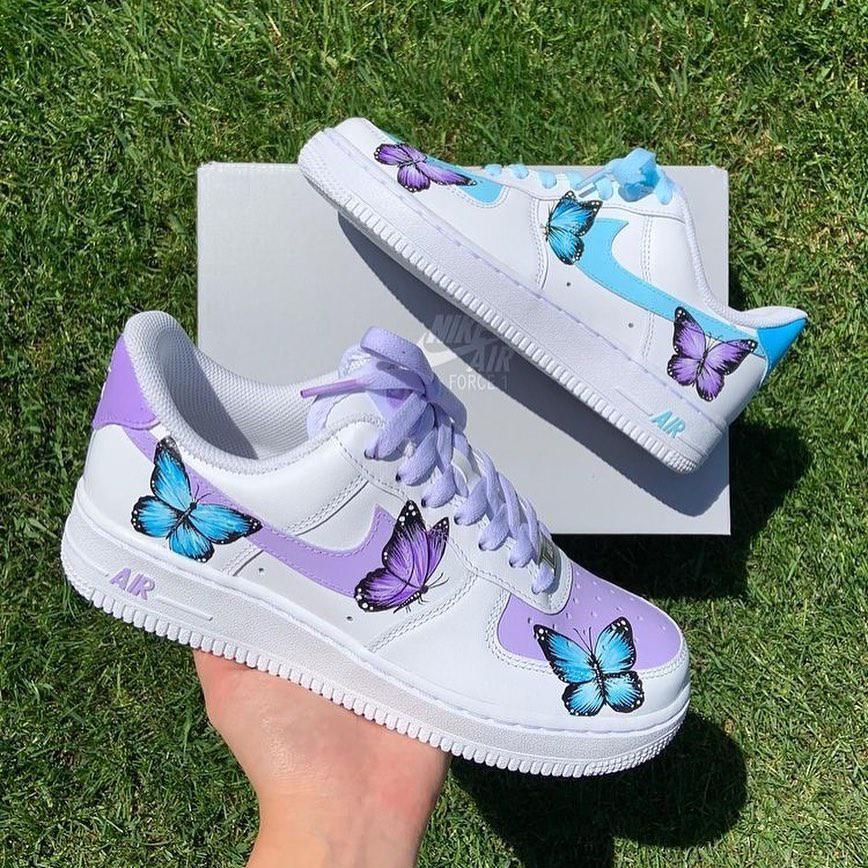 Pastel Butterfly Air Force 1 AF 1s – oicustom