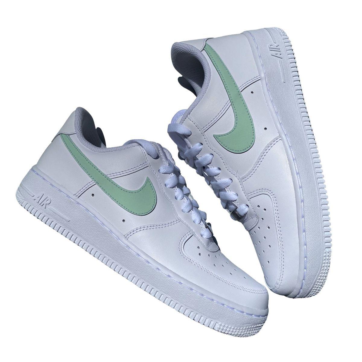Pastel Green Tick AF1 – oicustom