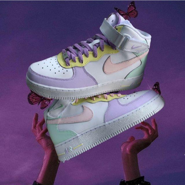 Pastel nights Air Force 1 mids – oicustom