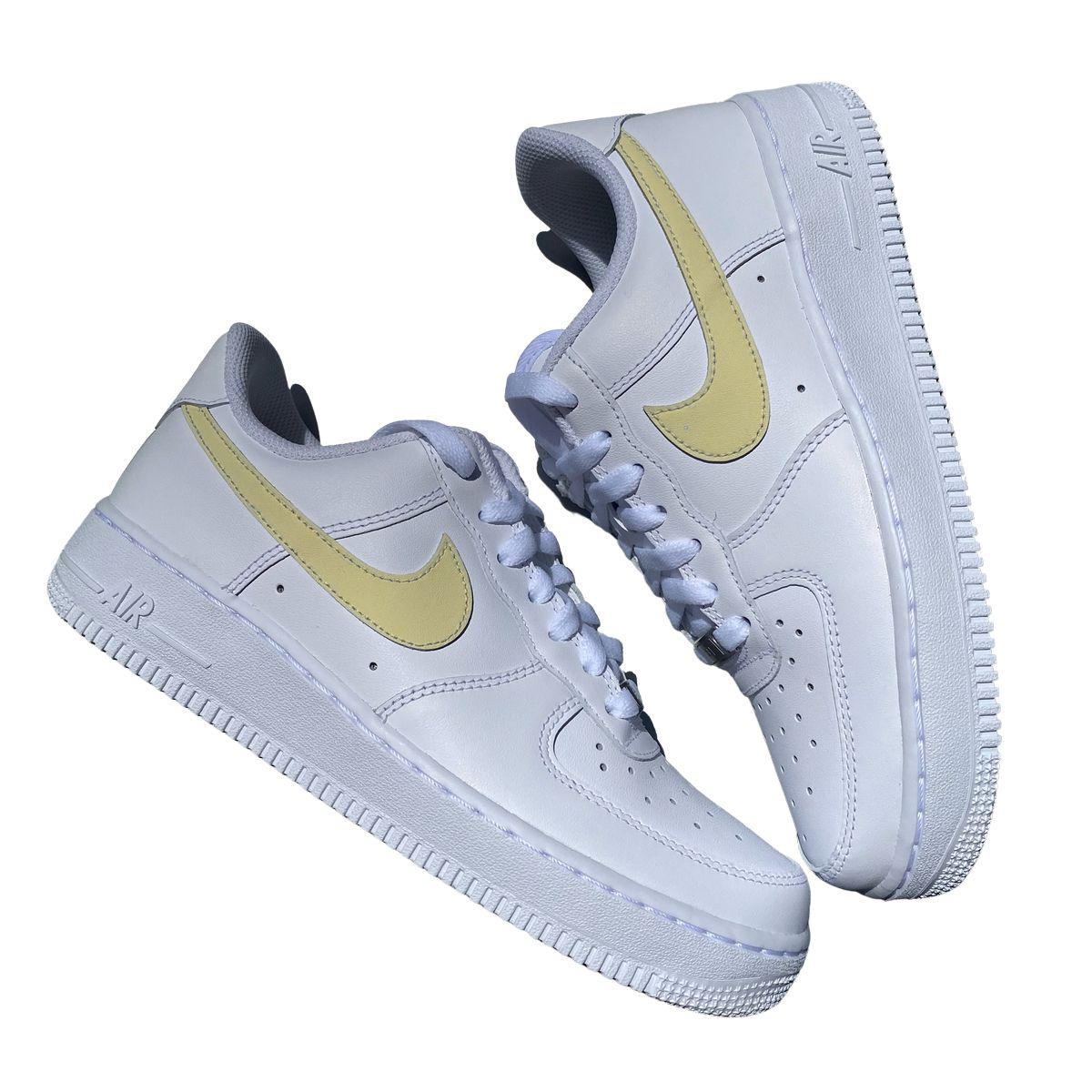 Pastel Yellow Tick AF1 – oicustom