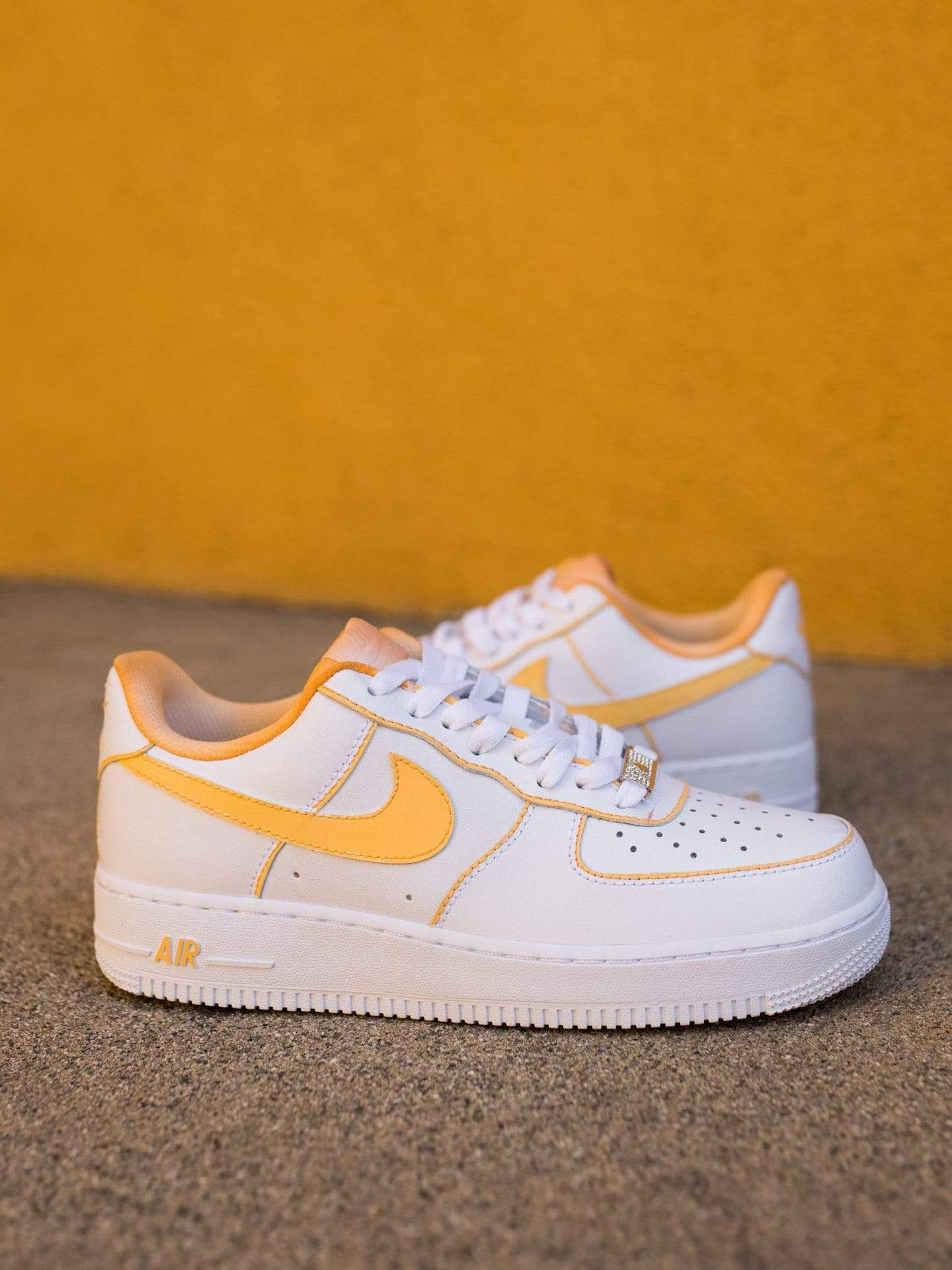 Peachy Mood Collection AF1 Orange Outline Air Force 1 – oicustom