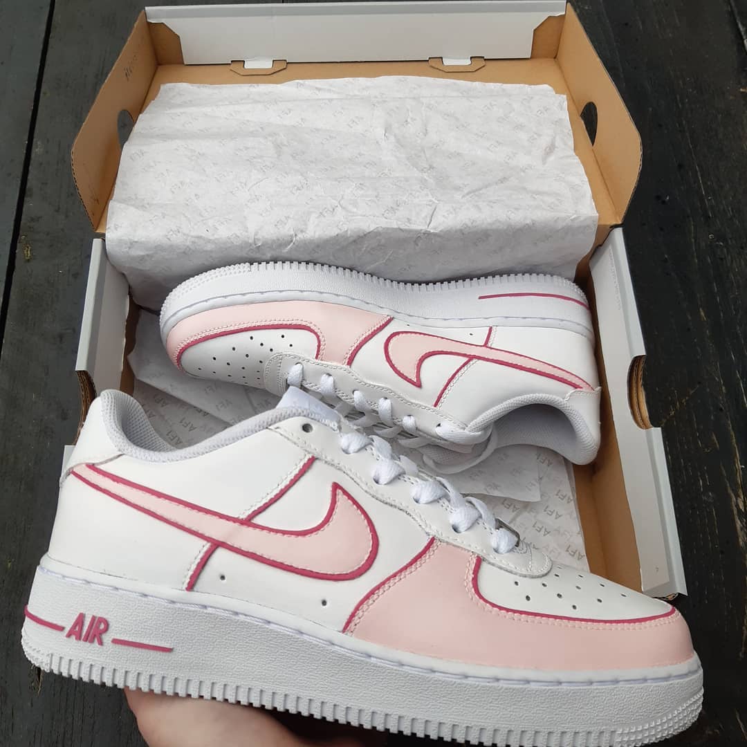 Pink Air Force 1 Custom – oicustom
