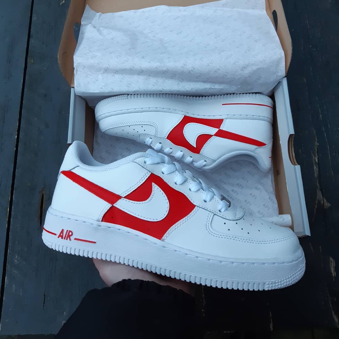Red Air Force 1 Custom – oicustom