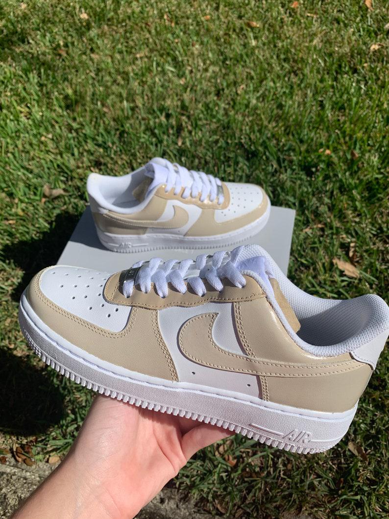 Tan Custom Air Force 1 – oicustom