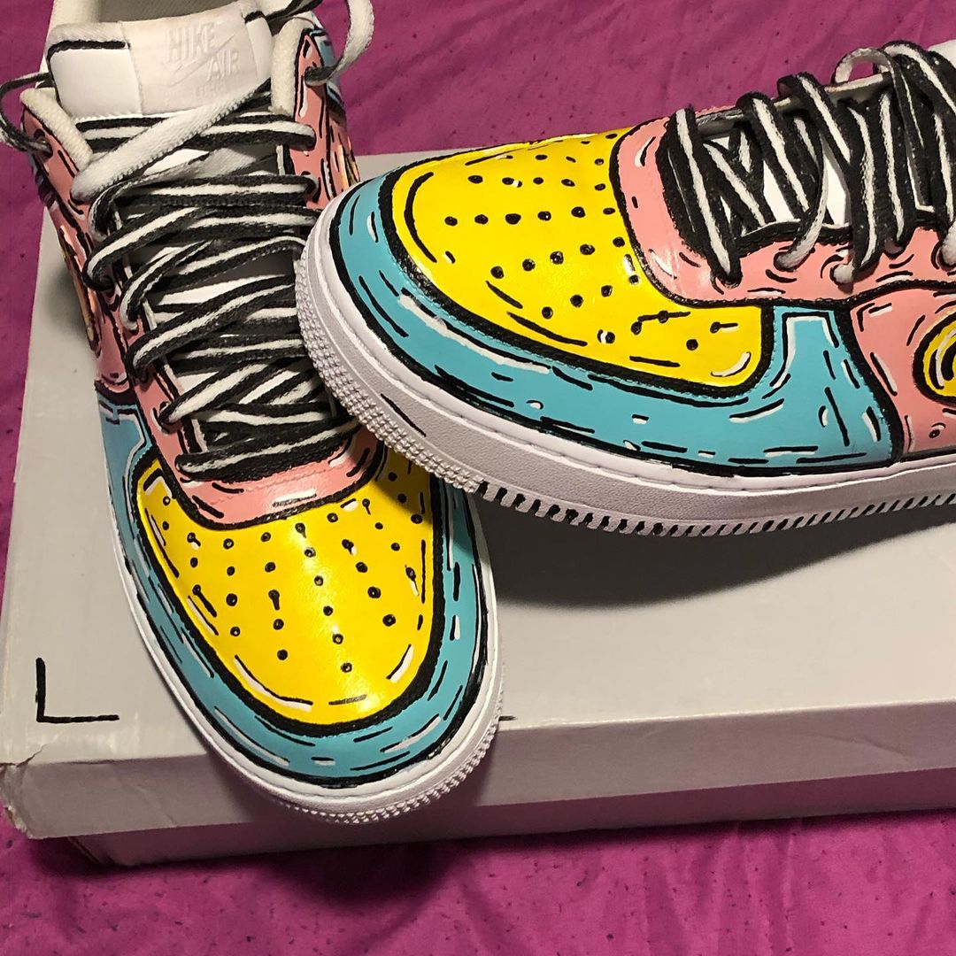 Yellow Blue Powder Air Force One Custom – oicustom